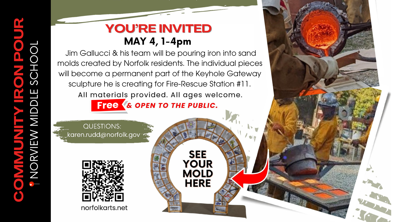 Free Community Iron Pour at Norview Middle School May 4, 1-4pm ...